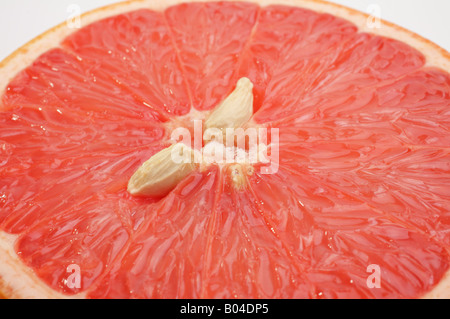 Close-up of Organic Grapefruit showing segments Stock Photo - Alamy