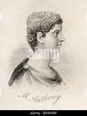 Portrait of Marc Antony or Marcus Antonius, Roman general and ...