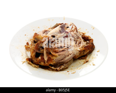 Roast chicken carcass remains Stock Photo - Alamy