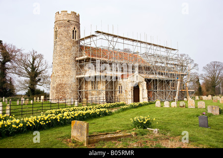 St Andrew's church, Wickmere, north Norfolk, England, UK Stock Photo ...