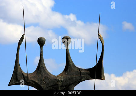 Brazil, Brasilia: Monument "Os Candangos" by Bruno Giorgi at Praca dos ...