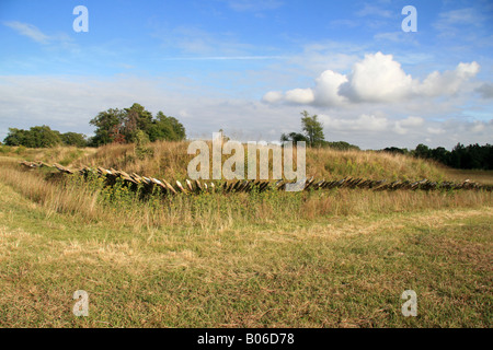 Redoubt number 9, part of the British Fortifications during the Battle ...