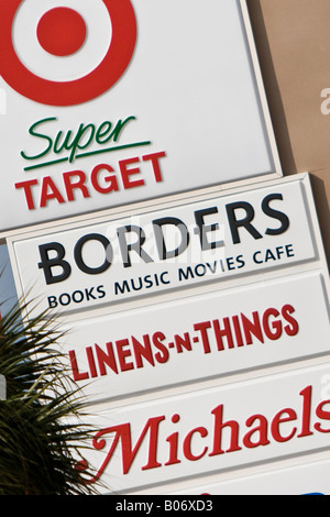 Mall Shopping Center Sign Stock Photo - Alamy