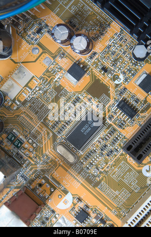 All parts and components for modern desktop computer. Mainboard power ...