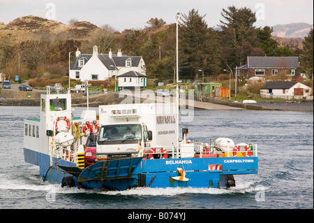 The ferry from Cuan from Seil Island to Luing Island Scotland UK Stock ...