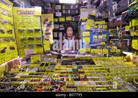 Stall of electronics components in the market at Akihabara, ELECTRIC ...