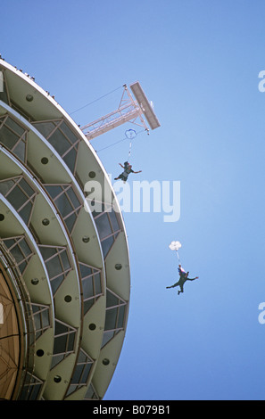 Kuala Lumpur International BASE Jump in KL Tower, Malaysia Stock Photo ...