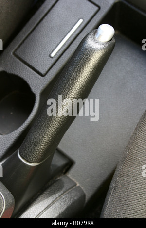 Handbrake car Interior car Stock Photo - Alamy