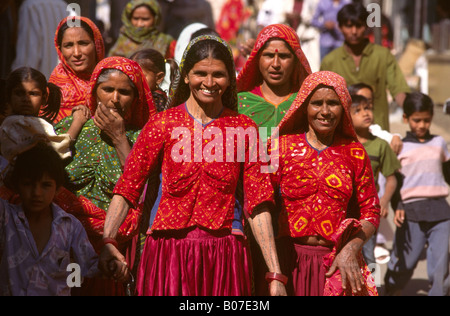 India Gujerat Rann of Kutch Anjar Rabari men in traditional costume ...