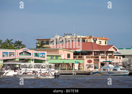 Belize, Belize City, Belize Harbour, Belize Tourist Village, waterfront ...