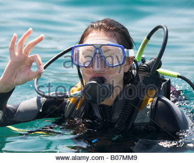 Close up of a woman breathing underwater Stock Photo: 310482529 - Alamy