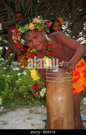Tahiti, Child Dancing Stock Photo - Alamy