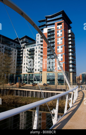 Bridge by Whitehall Waterfront Leeds UK Stock Photo - Alamy