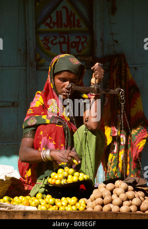 India Gujerat Rann of Kutch Anjar Rabari men in traditional costume ...