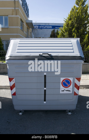 Bins for the collection of rubish in a public place Stock Photo - Alamy