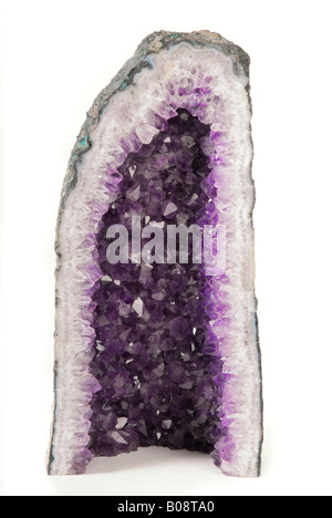 Inside an Amethyst Geode Stock Photo - Alamy