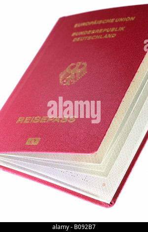 German EU passport with biometric chip Stock Photo - Alamy