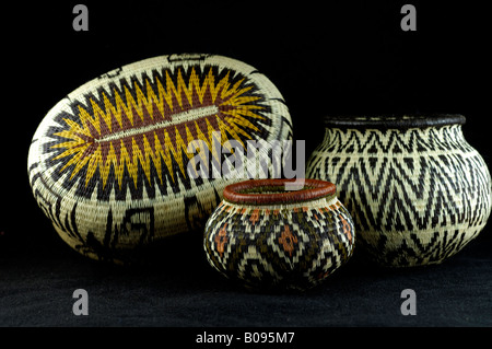 Hand made Embera craft for sale at the Embera Puru Village in Panama ...