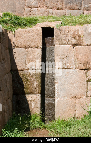 Inca fountain, ancient water system, [Machu Picchu], Peru, "South ...