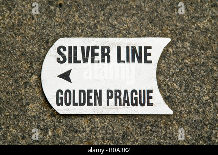 Tourist info signage on which the way of arrival is specified in ...