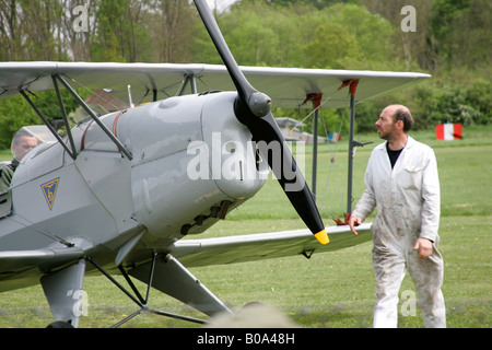 BUCKER BESTMANN VINTAGE AIRCRAFT,SHUTTLEWORTH Stock Photo - Alamy