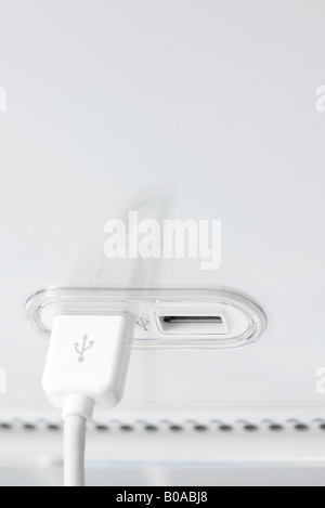 Close-up of two USB cables Stock Photo - Alamy
