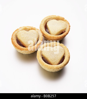 Heart shaped jam tarts Stock Photo - Alamy
