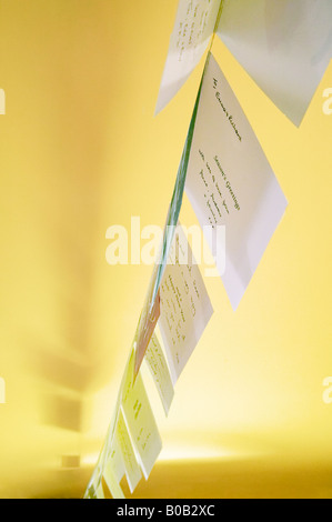 String of Christmas cards Stock Photo - Alamy