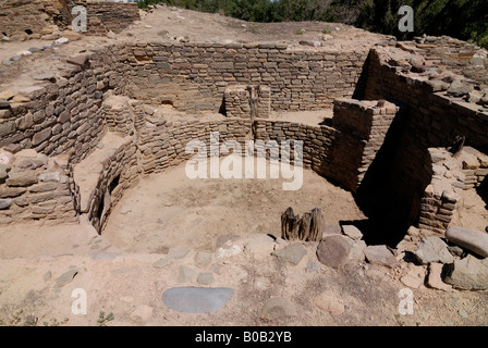 Indian ruins in the Salmon state park New Mexico Stock Photo - Alamy