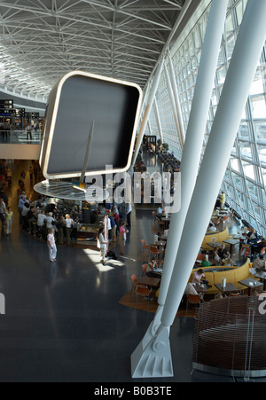 Airside view of the terminal and air traffic control tower at Hosea ...