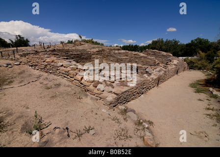 Indian ruins in the Salmon state park New Mexico Stock Photo - Alamy