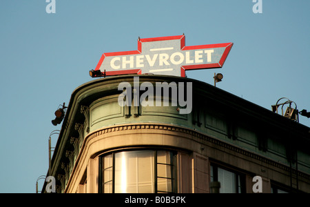 Fake city buildings at a set of Hollywood Studios at Disney. For ...