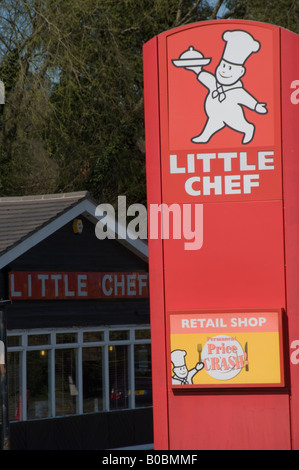 Little Chef roadside restaurant chain sign and logo Stock Photo - Alamy