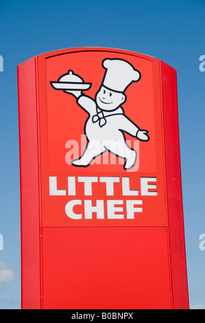 Little Chef roadside restaurant chain sign and logo Stock Photo - Alamy