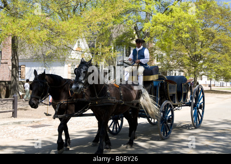 18th century transportation, Colonial Williamsburg Virginia Stock Photo ...