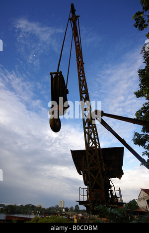 The Steam Crane used to power the Lateral Dry Dock at the Brooke ...