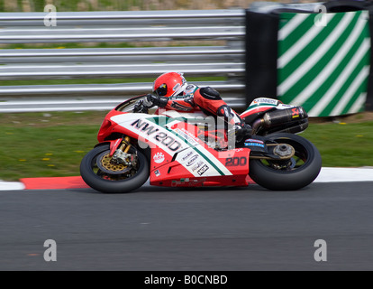 Michael Rutter Riding a Ducati 1200 Motorbike in the British Superbike ...
