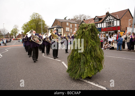 UK Cheshire Knutsford Royal May Day Procession 12 year old May Queen ...