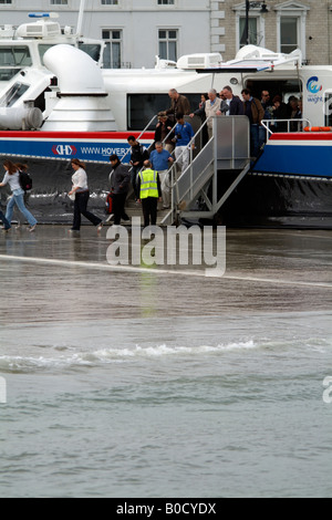 Passenger Hovercraft Solent Express GH 2142 of the Hovertravel Fleet ...