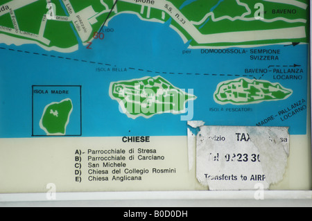Map of Stresa - Lago Maggiore Italy Stock Photo - Alamy