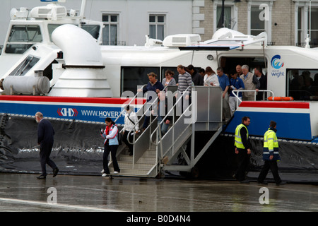 Passenger Hovercraft Solent Express GH 2142 of the Hovertravel Fleet ...