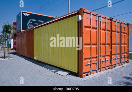 Container City, Cholula, Mexico. A whole town of buildings built from ...