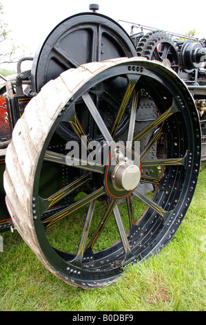 Traction engine wheel Stock Photo - Alamy