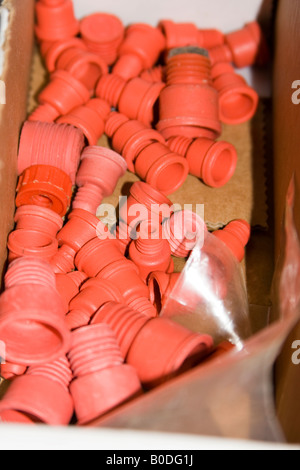 Rubber bungs for science experiments Stock Photo - Alamy
