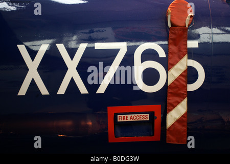 SERIAL NUMBER RAF JAGUAR EXPERIMENTAL JET AIRCRAFT Stock Photo - Alamy