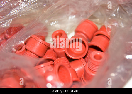Rubber bungs for chemistry experiments Stock Photo - Alamy