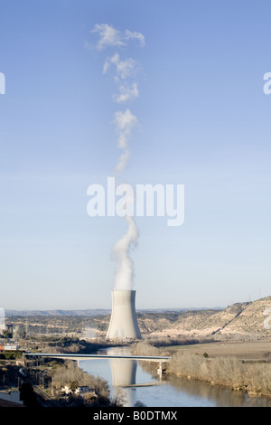 Asco nuclear power plant. Coooling tower Stock Photo - Alamy