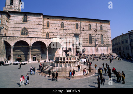 Perugia Cathedral (Duomo), Piazza IV Novembre, Perugia, Umbria, Italy ...