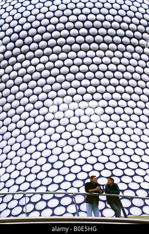 Bullring Birmingham, UK. Man standing on a balcony in front of ...