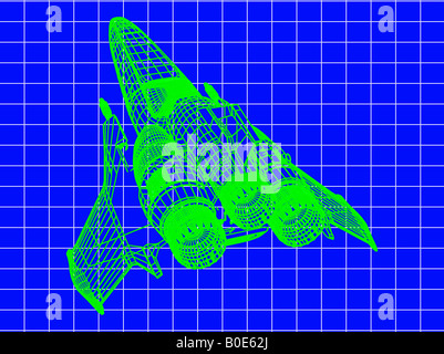 computer generated image jet propelled fighter 3D Stock Photo - Alamy